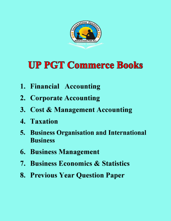 UP PGT Commerce Books | INNOVATIVE INSTITUTE